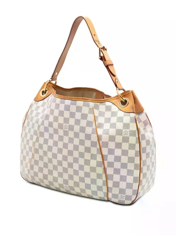 LOUIS VUITTON Damier Azur Galliera Pm Shoulder Bag - White