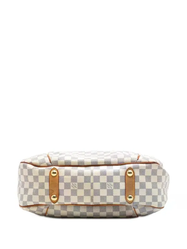 LOUIS VUITTON Damier Azur Galliera Pm Shoulder Bag - White