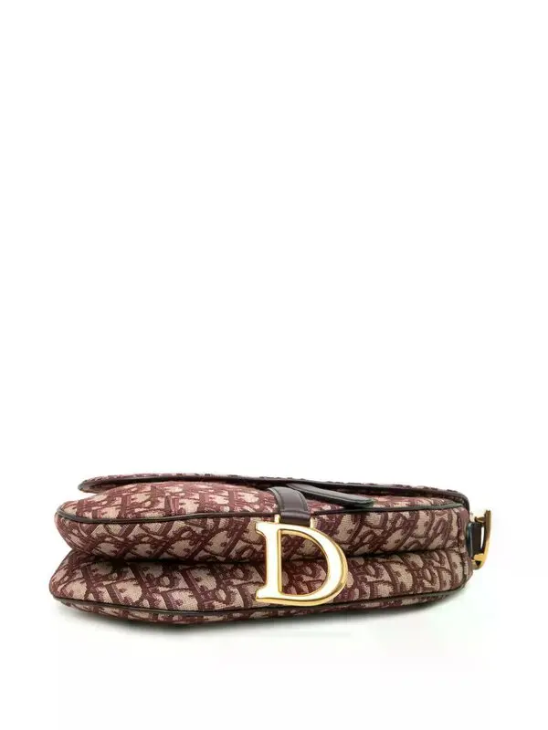 Dior Oblique Canvas Saddle Bag Shoulder Bag