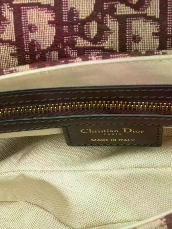 Dior Oblique Canvas Saddle Bag Shoulder Bag
