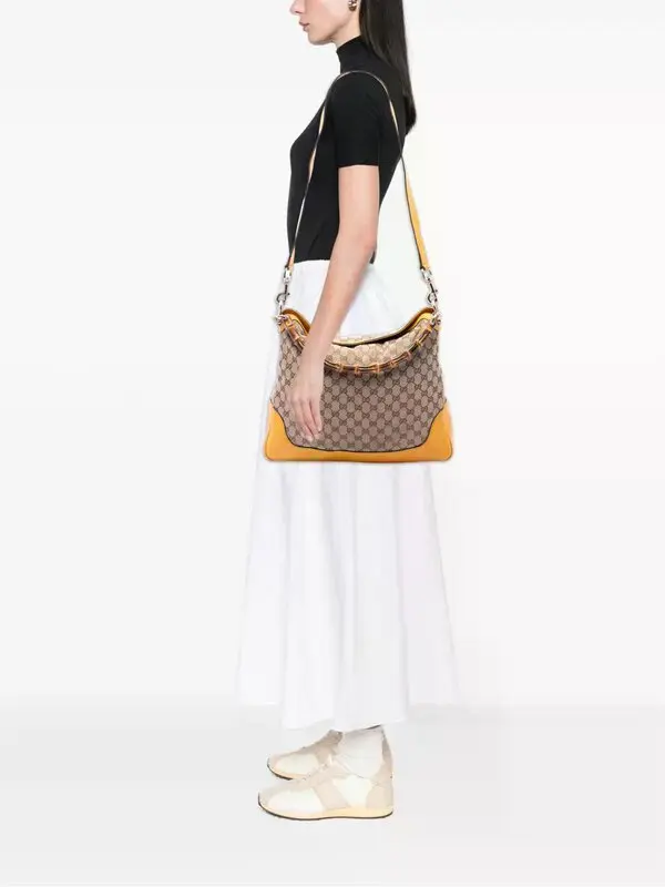 Gucci Gg Canvas Bamboo Diana Satchel