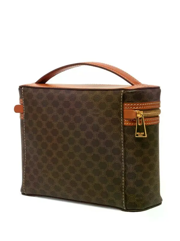 Celine Macadam Coated Canvas Vanity Bag