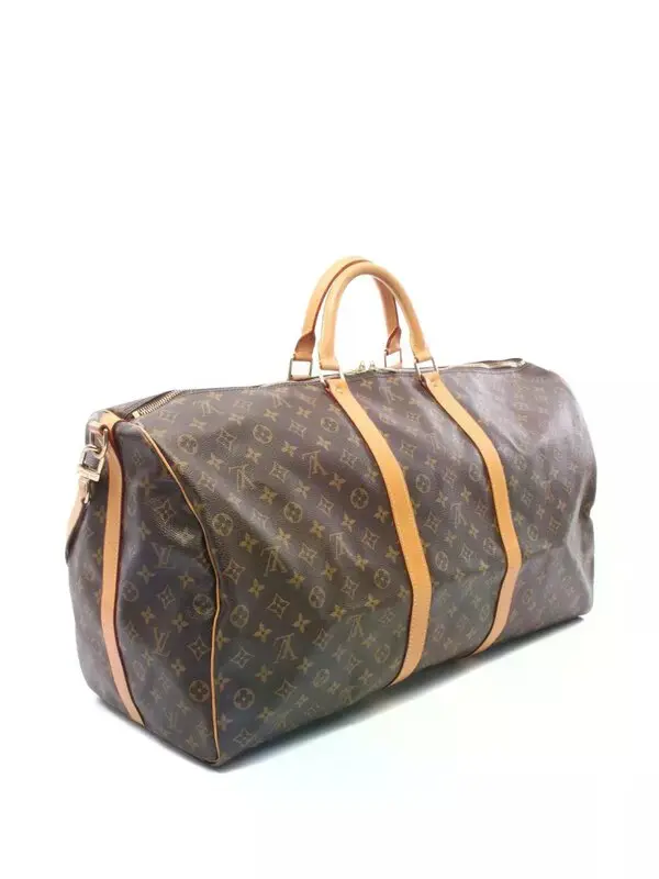 LOUIS VUITTON Keepall Bandouliere 60 Travel Bag - Brown