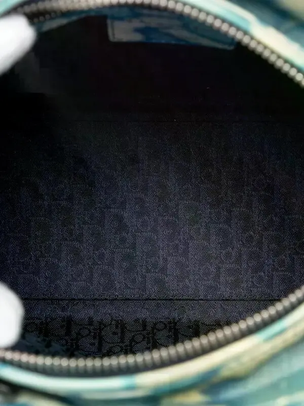 Dior Tie Dye Print Lady Satchel - Blue