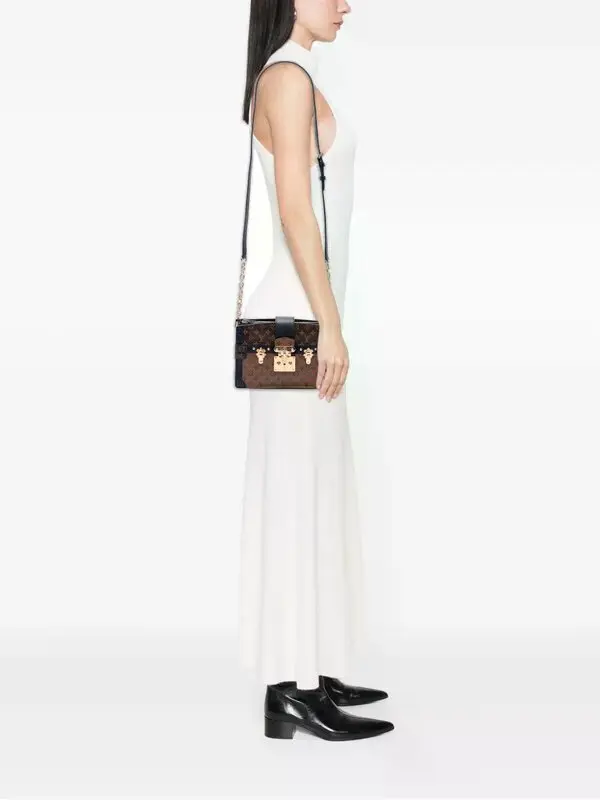 LOUIS VUITTON Monogram Reverse Trunk Clutch Crossbody Bag