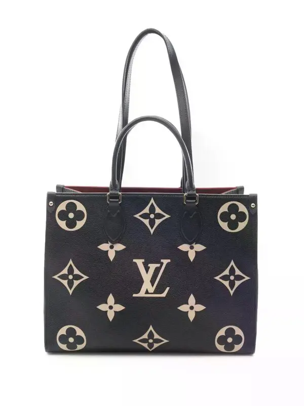 LOUIS VUITTON Giant Monogram Empreinte Onthego Mm Satchel - Black