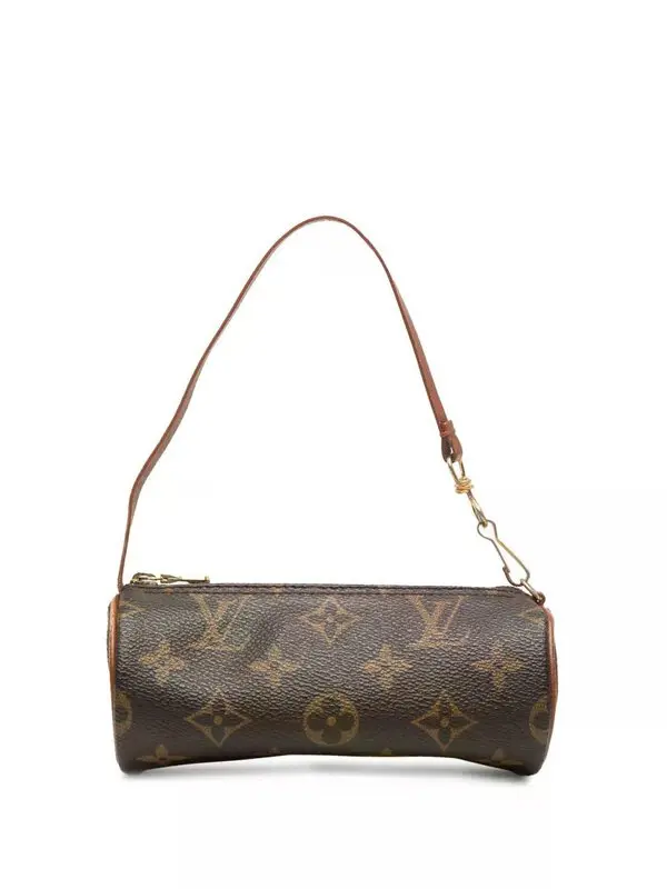 LOUIS VUITTON Monogram Papillon Pochette Handbag - Brown