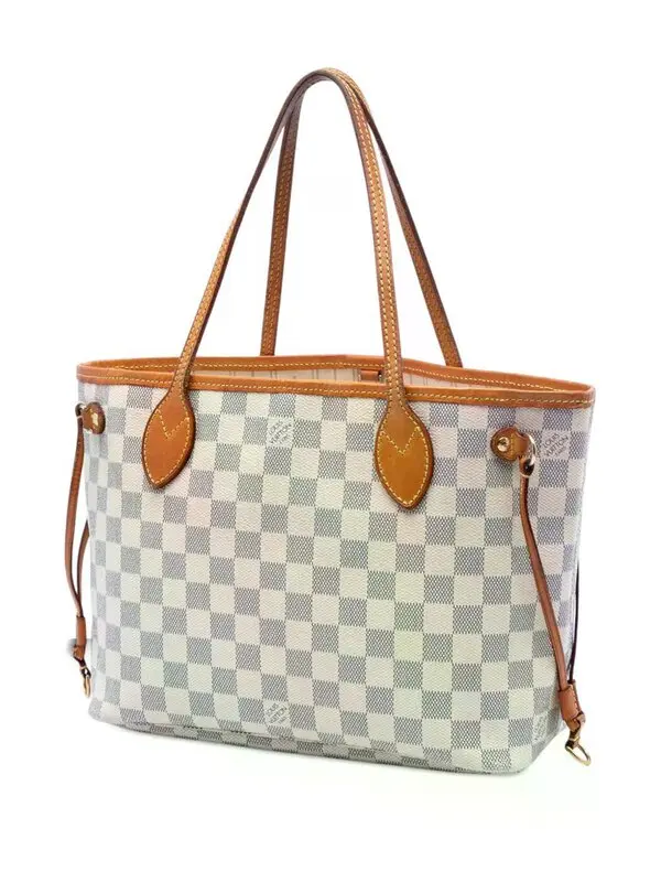 LOUIS VUITTON Damier Azur Neverfull Pm Tote Bag