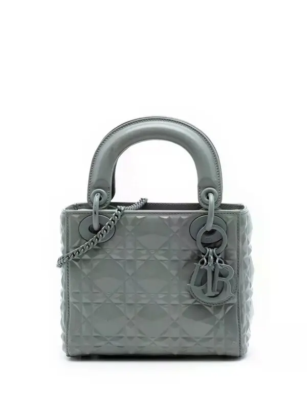 Dior Lady Satchel Bag - Grey