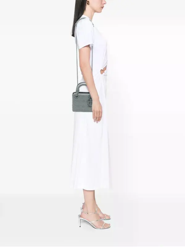 Dior Lady Satchel Bag - Grey