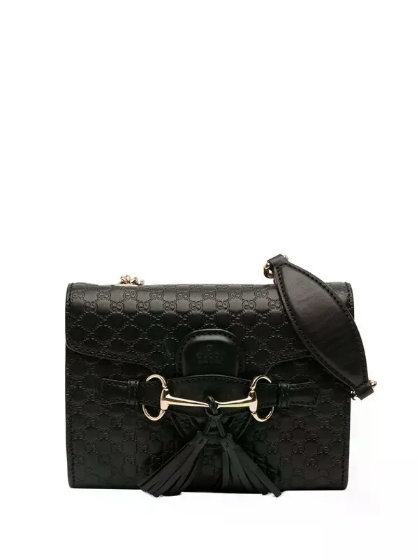 Gucci Mini Microssima Emily Crossbody Bag - Black