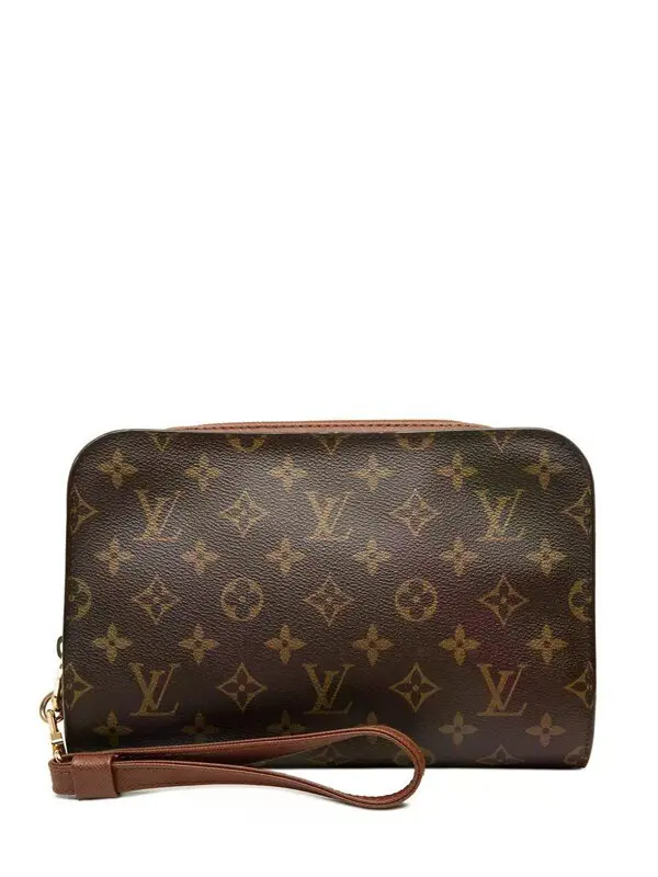 LOUIS VUITTON Monogram Orsay Clutch Bag - Brown