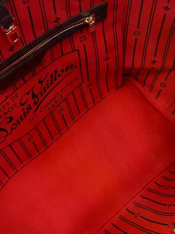 LOUIS VUITTON Damier Ebene Neverfull Mm Tote Bag