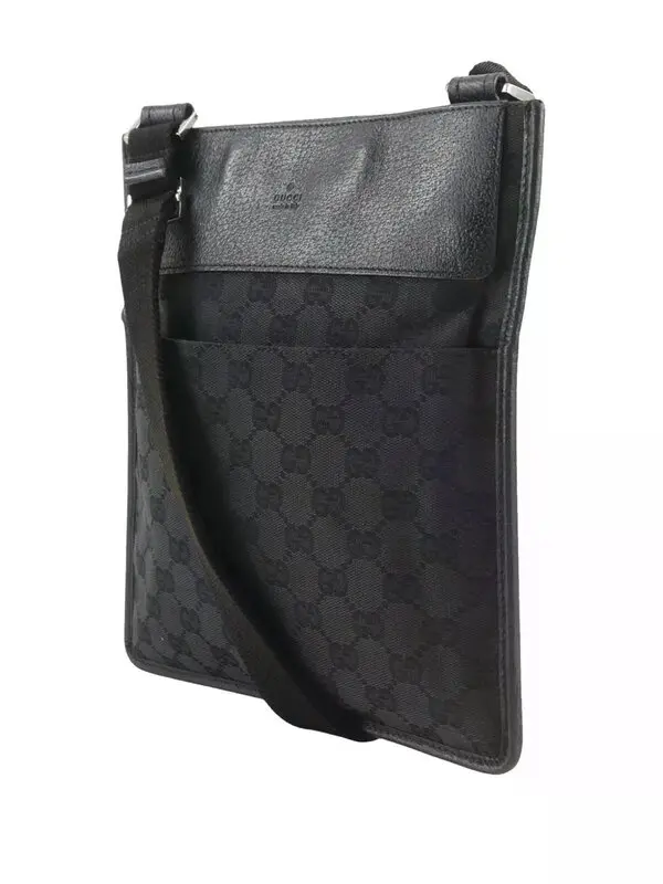 Gucci Gg Canvas Crossbody Bag - Black