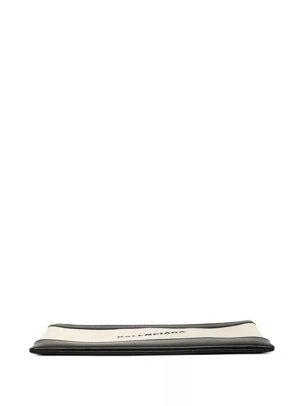 Balenciaga Canvas Navy Clip M Clutch Bag