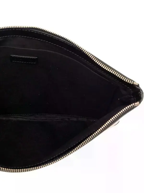 Balenciaga Canvas Navy Clip M Clutch Bag