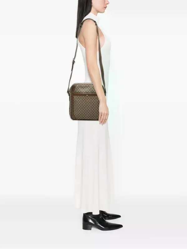 Gucci Diamante Coated Canvas Zip Crossbody Bag