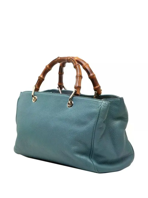 Gucci Calfskin Bamboo Shopper Satchel