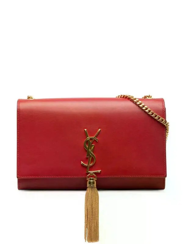 Saint Laurent Medium Monogram Kate Tassel Crossbody Bag - Red
