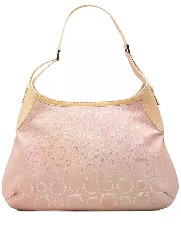FERRAGAMO Gancini Coated Canvas Hobo Bag