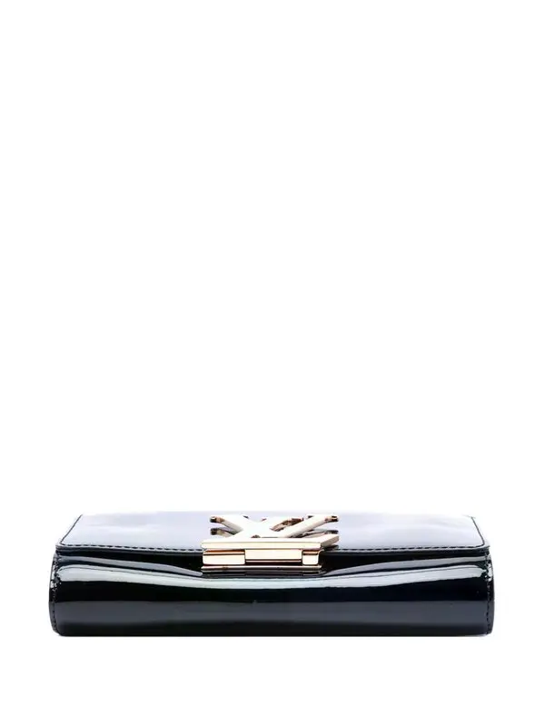 LOUIS VUITTON Vernis Louise Sliding Chain Mm Crossbody Bag - Black