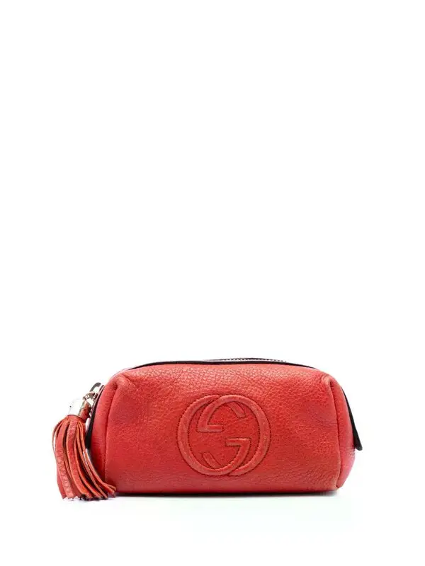 Gucci Soho Cosmetic Pouch In Pebbled Calfskin