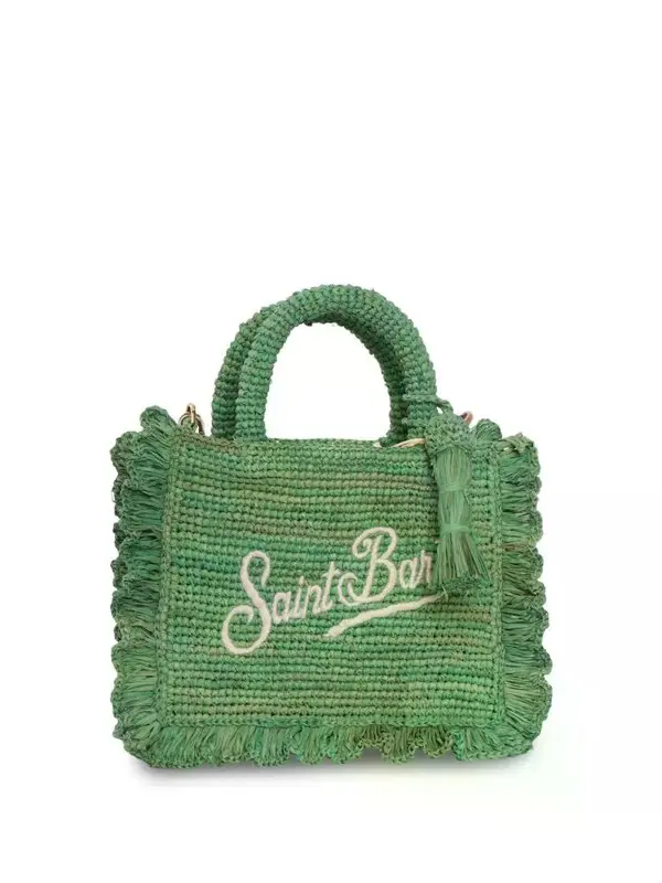 MC2 SAINT BARTH Embroidered Mini Tote Bag - Green