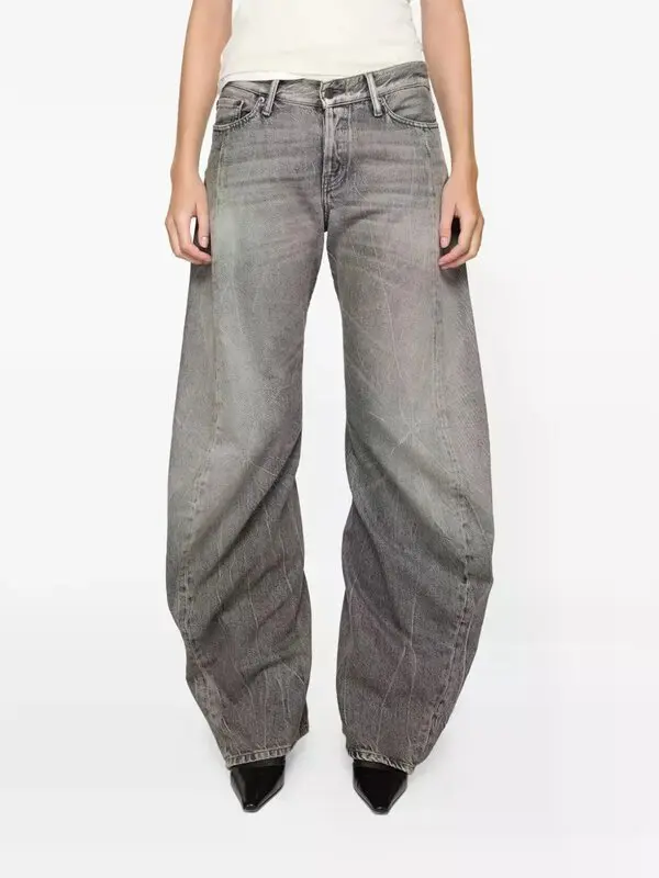 Acne Studios Washed-effect Wide Leg Jeans