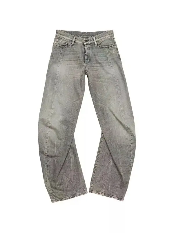 Acne Studios Washed-effect Wide Leg Jeans - Grey
