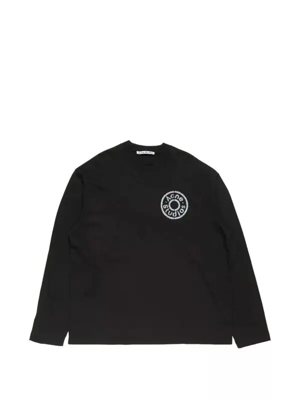 Acne Studios Logo Print Long Sleeve T-shirt