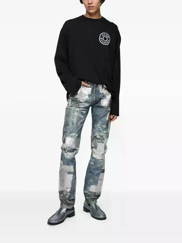 Acne Studios Logo Print Long Sleeve T-shirt