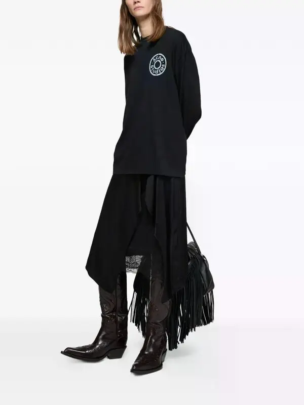 Acne Studios Logo Print Long Sleeve T-shirt