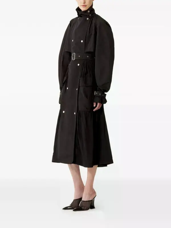 LANVIN Belted Pleated Coat
