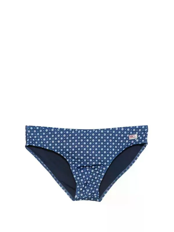 MC2 SAINT BARTH Cayo Floral Print Swimming Trunks - Blue