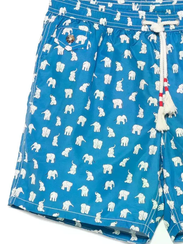 MC2 SAINT BARTH Elephant-print Swim Shorts