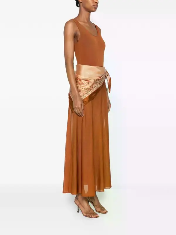 Zimmermann Aster Scarf Maxi Dress - Brown