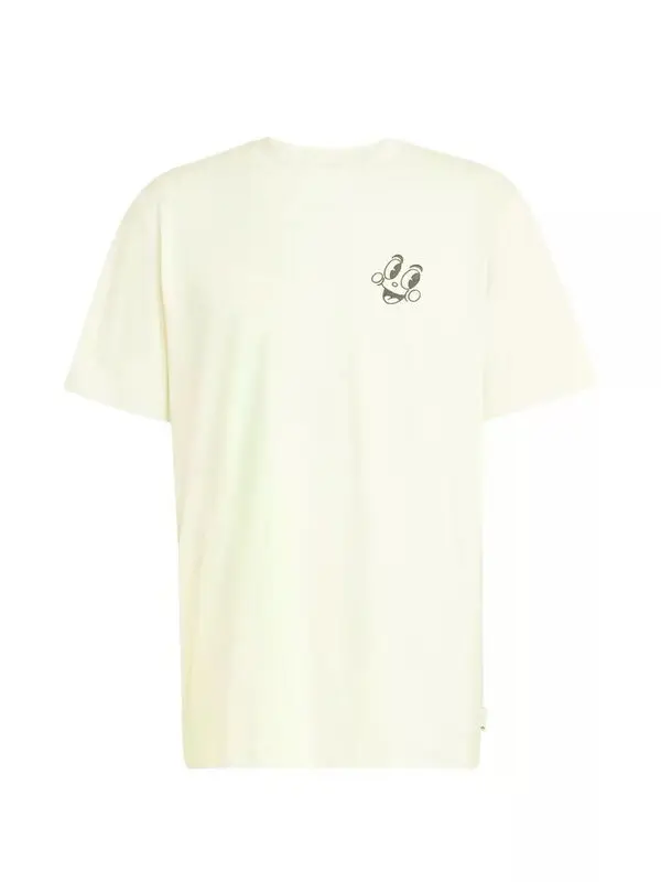 Adidas Graphic-print Trefoil T-shirt - Neutrals