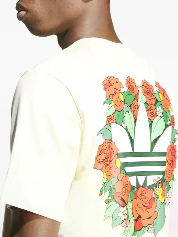 Adidas Graphic-print Trefoil T-shirt