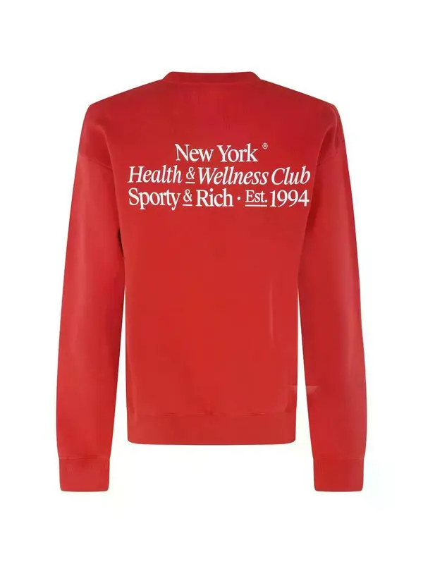 SPORTY & RICH Logo Print Sweater