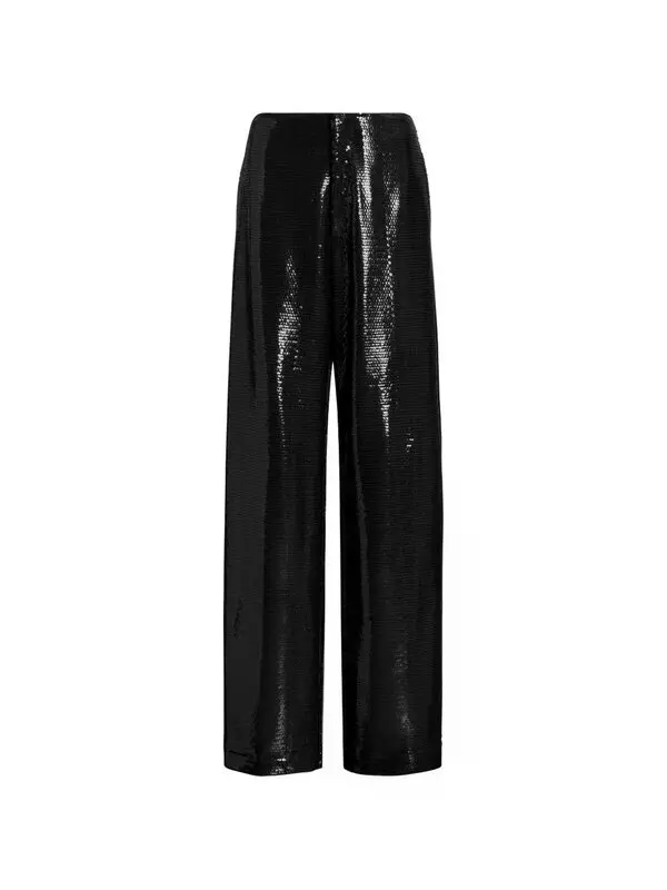 Alberta Ferretti Sequin Embellished Wide Leg Trousers