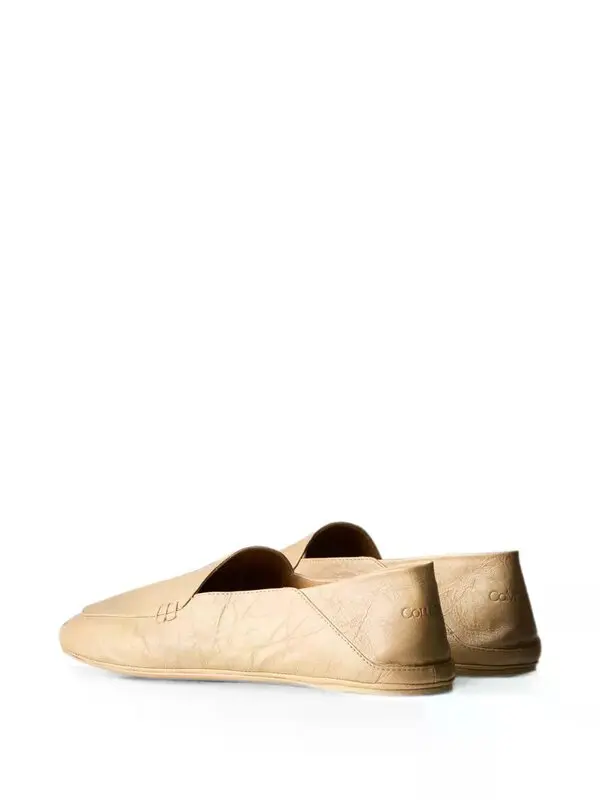 Calvin Klein Crinkled Leather Loafers