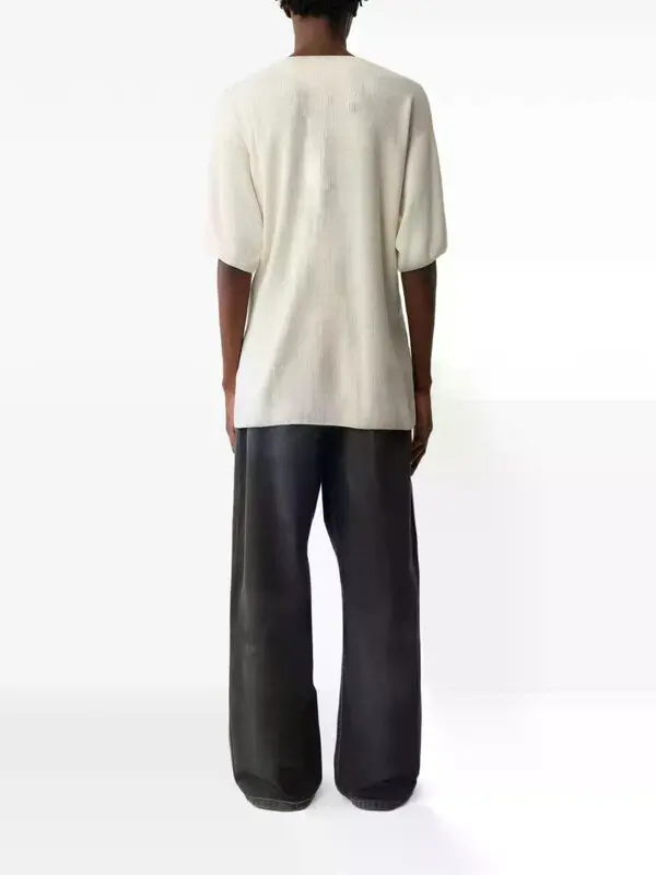 Calvin Klein Button-placket Ribbed T-shirt