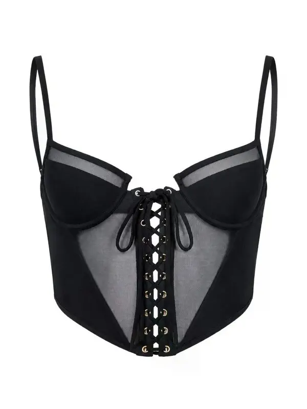 Kiki De Montparnasse Lace-up Bikini Top