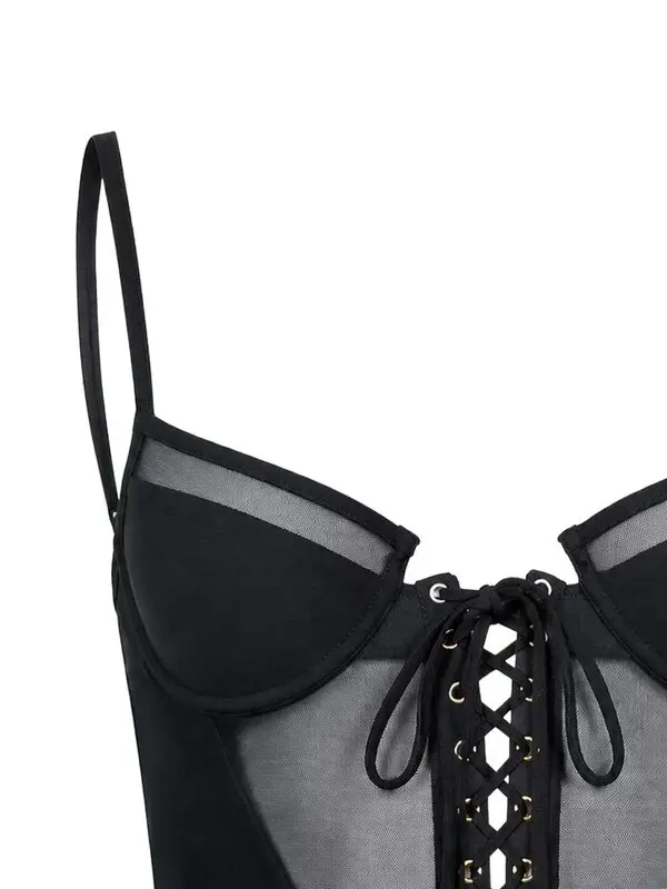 Kiki De Montparnasse Lace-up Bikini Top