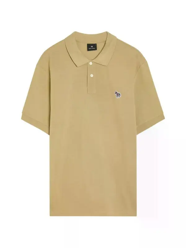 Paul Smith Zebra-patch Polo Shirt - Neutrals
