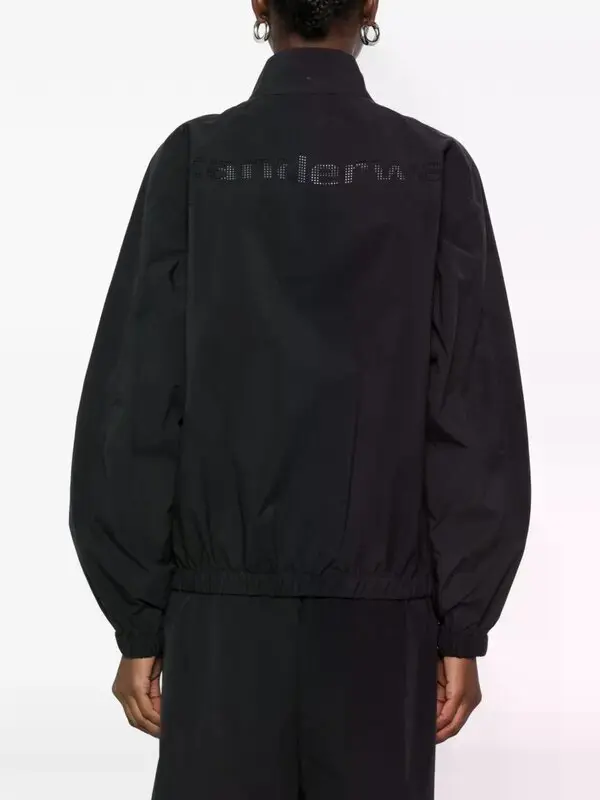 Alexander Wang Logo Perforated Zip-up Jacket