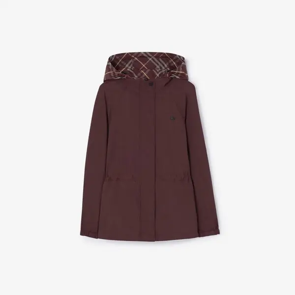 Burberry Reversible Check Nylon Hooded Jacket