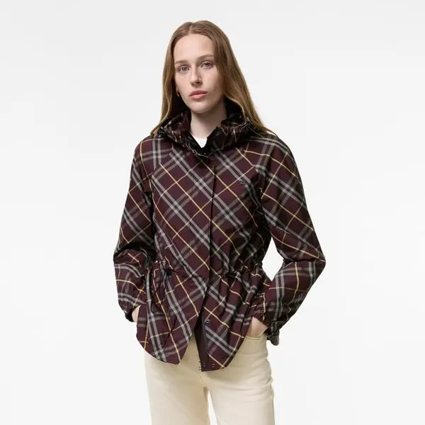 Burberry Reversible Check Nylon Hooded Jacket