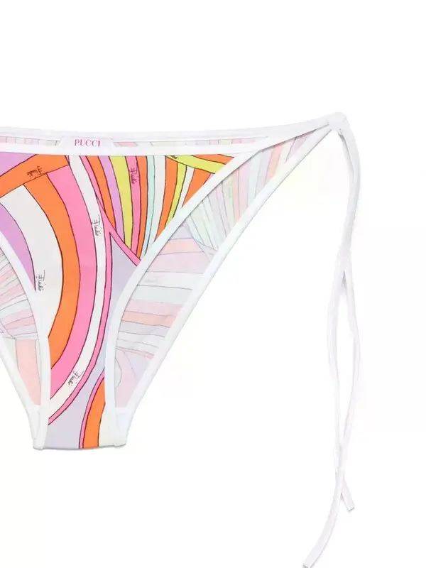 Emilio Pucci Graphic Print Side-tie Bikini Bottoms