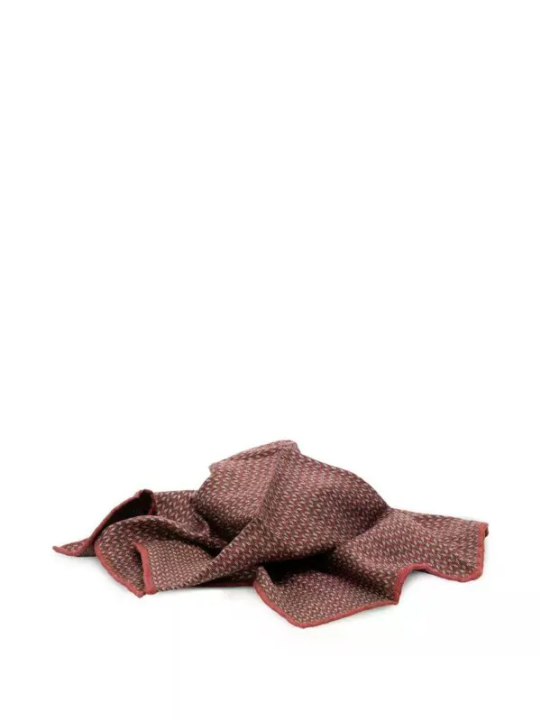 Brunello Cucinelli Geometric-pattern Pocket Square